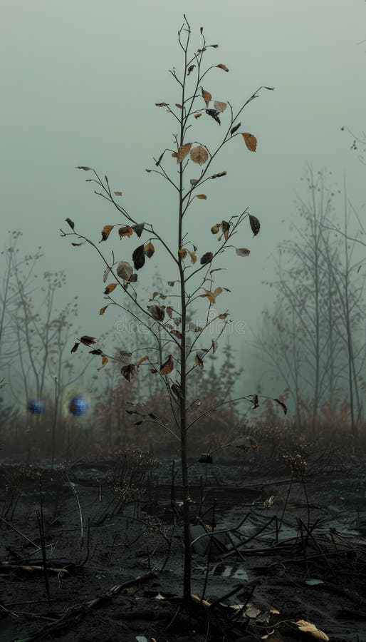 A Powerful Image of Acid Rain S Devastation on Trees Reflecting ...