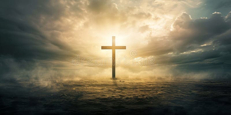 Powerful Image of the Cross, Symbolizing Jesus Sacrifice for Redemption ...