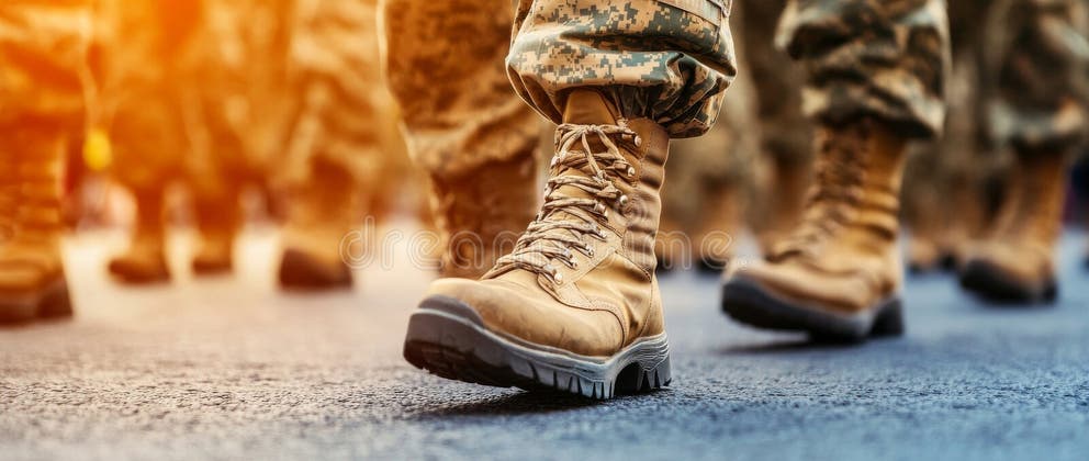 This Powerful Image of Discipline and Order in Marching Soldiers in ...