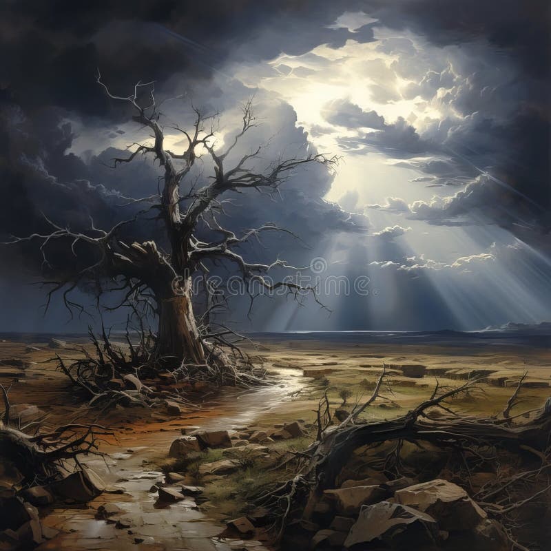 Silent Witness: Devastated Landscape Echoing the Ravages of Conflict ...