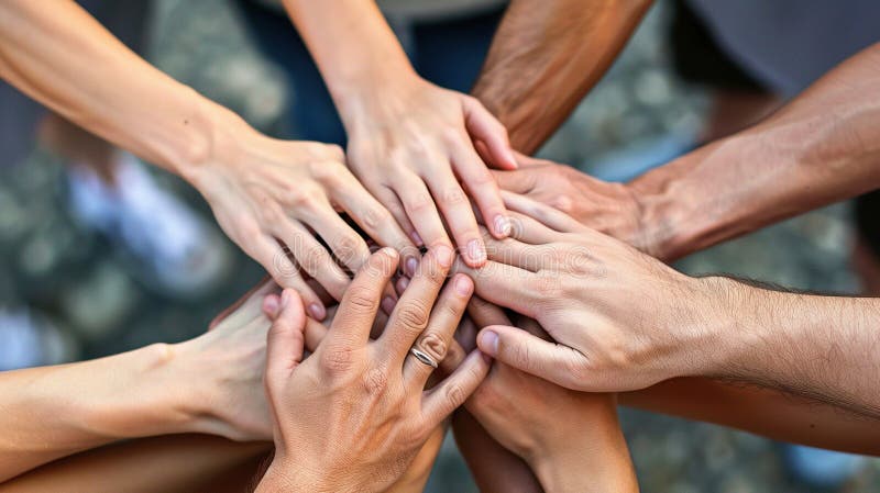 Emblem of Unity and Support Stock Illustration - Illustration of ...