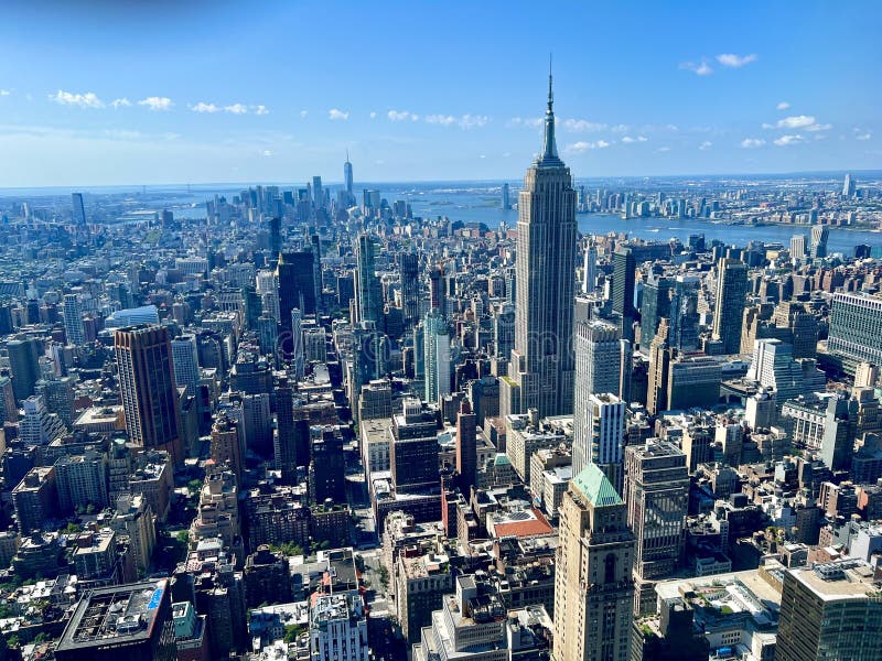 Powerful Image of New York City from Above. Editorial Photo - Image of ...