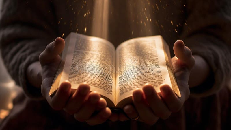 Hands Holding Open Bible Stock Illustrations – 125 Hands Holding Open ...