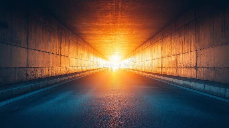 Hope and Opportunity Radiant Light Beckons from a Dark Tunnel ...