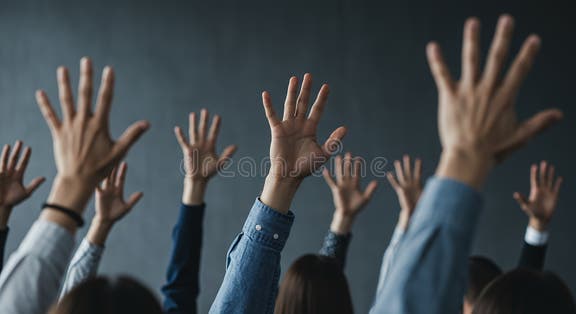 Hands Raised in Unity: a Powerful Image of Collective Action and ...