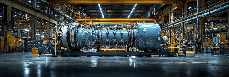 Powerful Industrial Machines in Dynamic Operation Stock Illustration ...