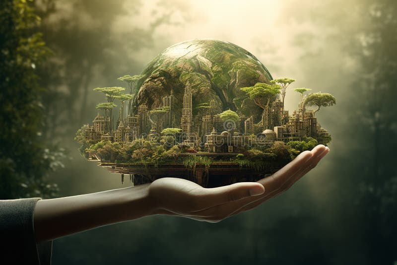 Harmony with nature stock photo. Image of care, future - 302331356