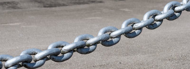 Powerful iron chain stock image. Image of protection - 76679161