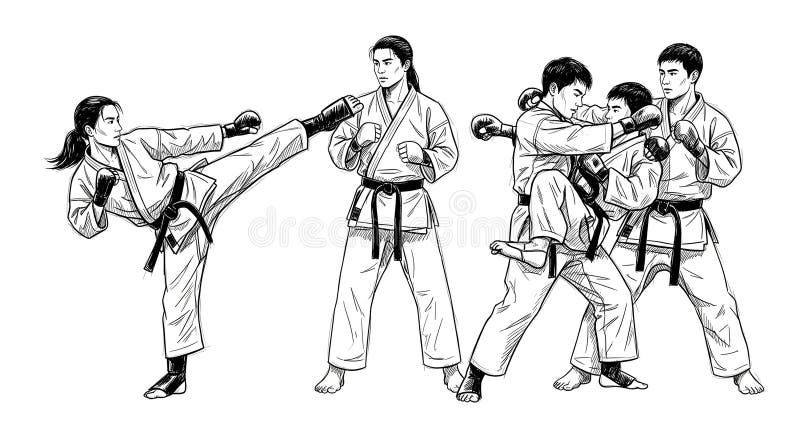 Effective Blocking Maneuvers Stock Illustrations – 1 Effective Blocking ...
