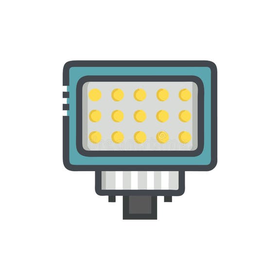 Powerful LED Flash Module for Illumination Stock Illustration ...