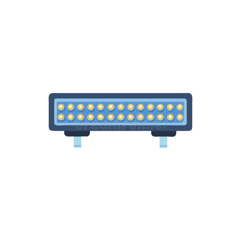 Powerful LED Light Bar for Bright Lighting Stock Photo - Illustration ...