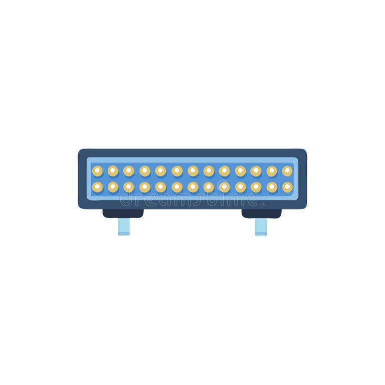 Powerful LED Light Bar for Bright Lighting Stock Photo - Illustration ...