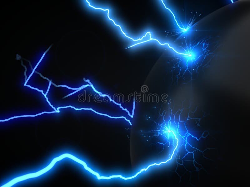 Powerful Lightning Strikes on Sphere and Makes Cracks on Surface of ...