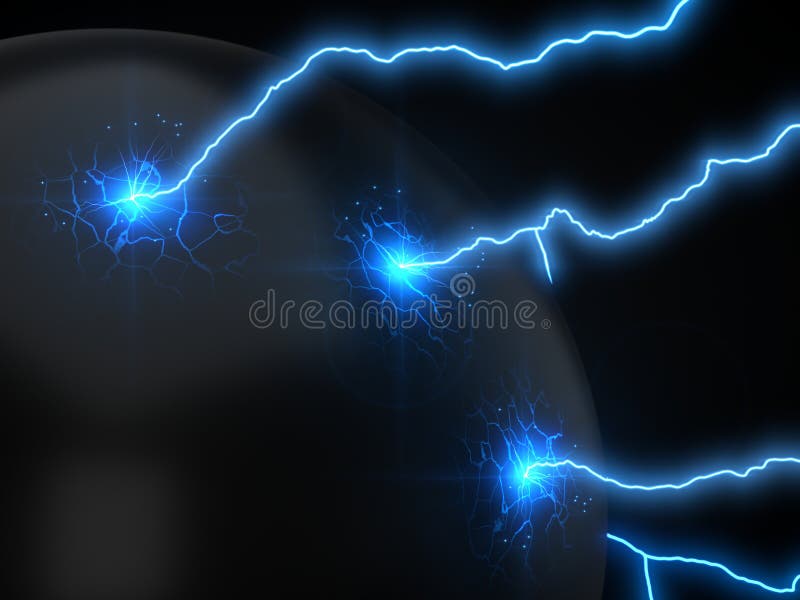 Powerful Lightning Strikes on Sphere and Makes Cracks on Surface of ...