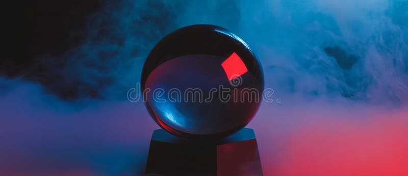A Powerful Magic Ball, Mind Power Concept. Predictive Magic Ball ...