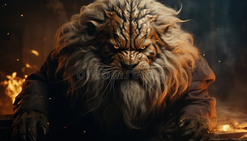 Face Man Tiger Stock Illustrations – 866 Face Man Tiger Stock ...