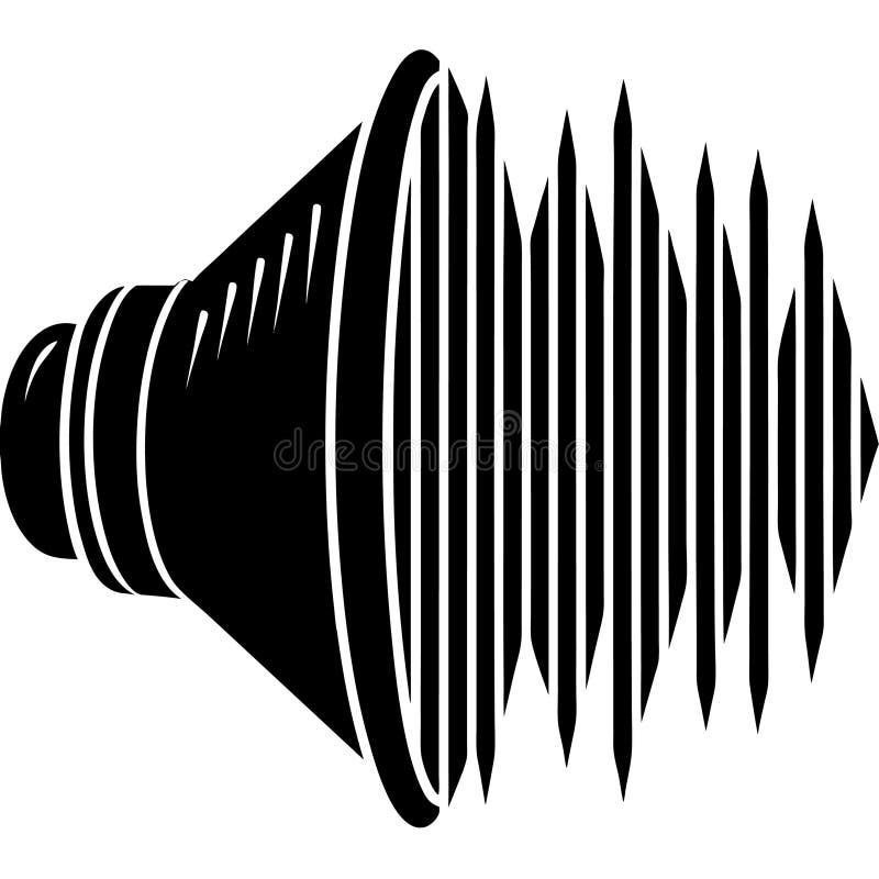 Powerful Megaphone Graphic Design Stock Illustration - Illustration of ...