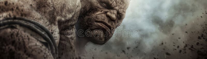 A Powerful and Menacing Creature Emerging from a Swirling Mist ...