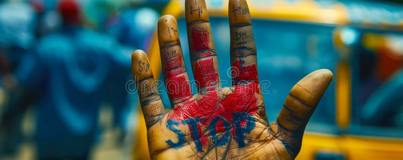 Powerful Message of Resistance and Boundary Setting with STOP Written ...