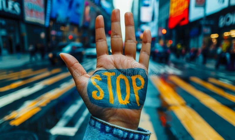 Powerful Message of Resistance and Boundary Setting with STOP Written ...