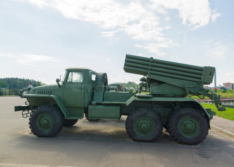 Powerful military machine stock image. Image of launcher - 80601693