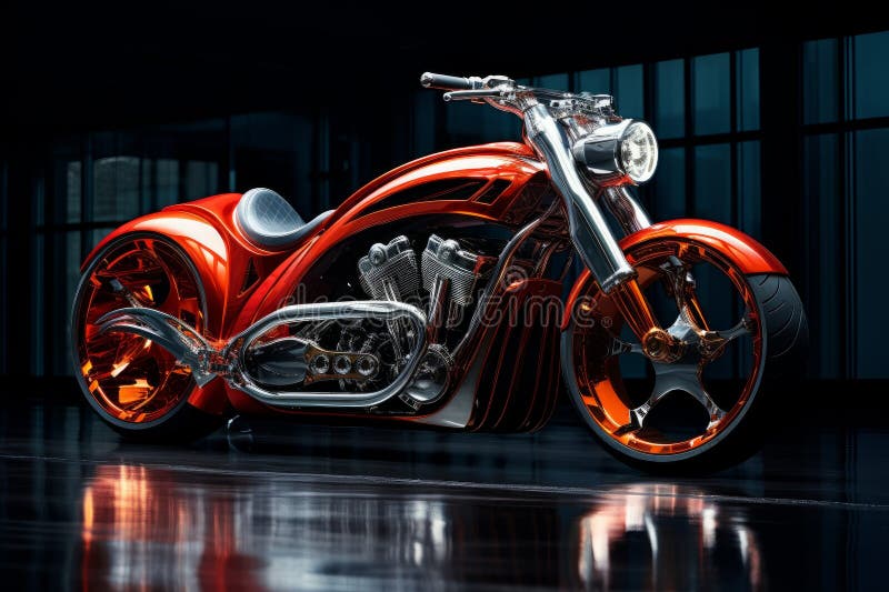 Powerful Modern Motorcycle. Generate Ai Stock Illustration ...
