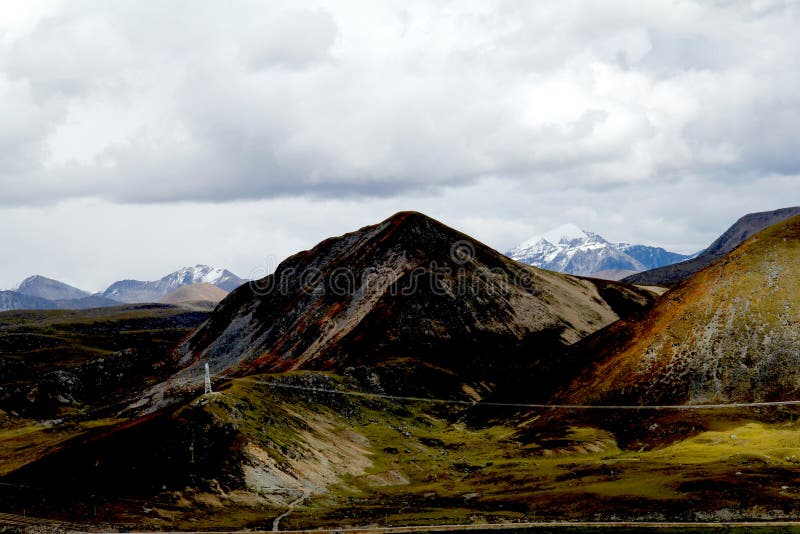 Mountain peak stock photo. Image of grassland, boulders - 129130784