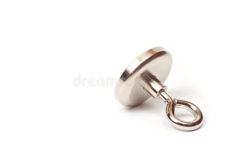 Powerful Neodymium Search Magnet in the Shape of a Puck in a Steel Case ...