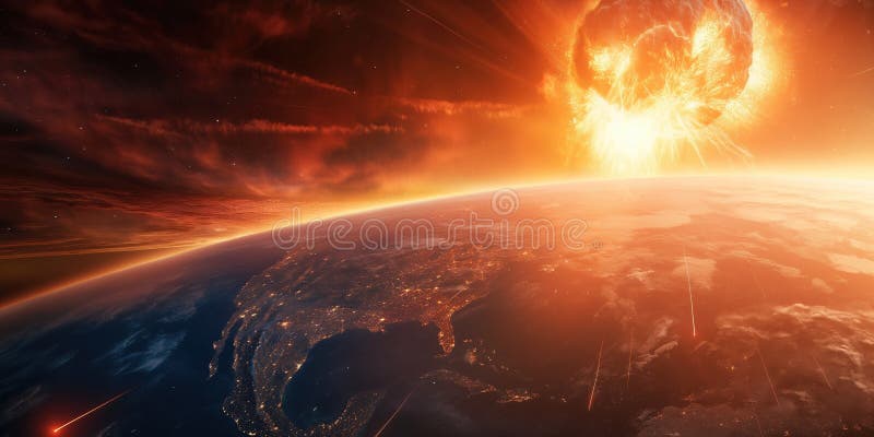 A Powerful Nuclear Explosion Lights Up the Earth S Atmosphere, Casting ...
