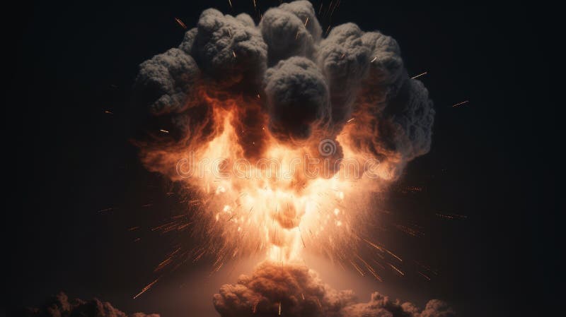 Nuclear Explosion: a Devastating Display of Fire and Fury. Created by ...