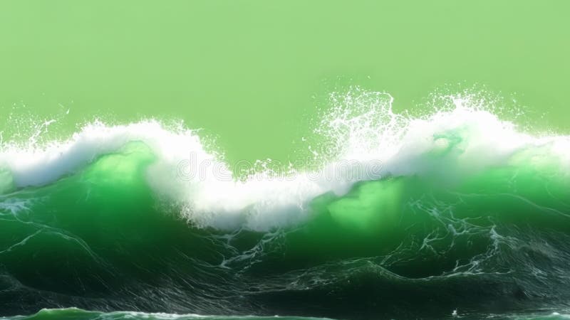 Ocean Waves Crashing Green Screen Background Footage Stock Footage ...