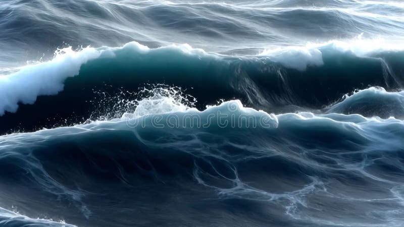 Dynamic Ocean Waves Create a Mesmerizing Backdrop in High-resolution ...