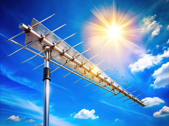 Powerful Outdoor Yagi Antenna System for Enhanced Wireless Communication in a Pristine Blue Sky ...