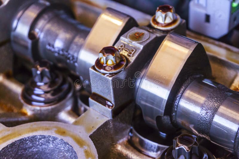 The Powerful Engine Of A Car. Inside Of Engine. Repair Of Car Engine ...