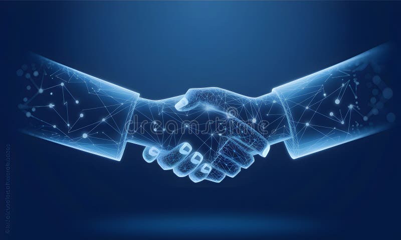 Powerful Partnership: a 3D Render of a Strong and Trustworthy Handshake ...