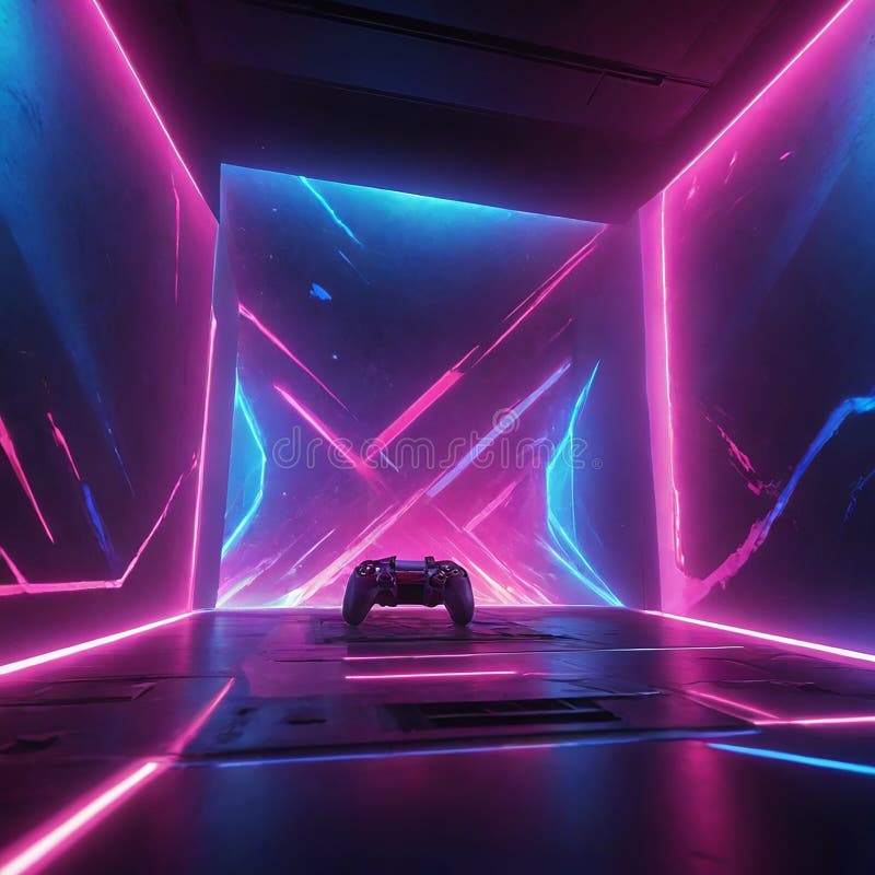 Powerful Personal Computer Gamer Rig with First-Person Shooter Game on ...