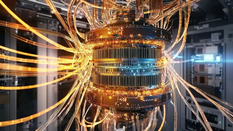 Powerful Quantum Computer in Lab. Generative AI Stock Photo - Image of ...