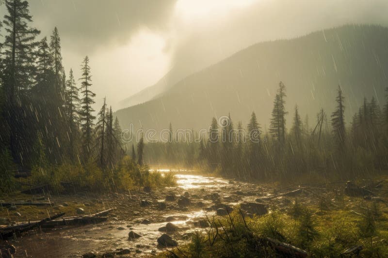Powerful Rainstorm Unleashes Heavy Rainfall, Pounding Relentlessly on ...