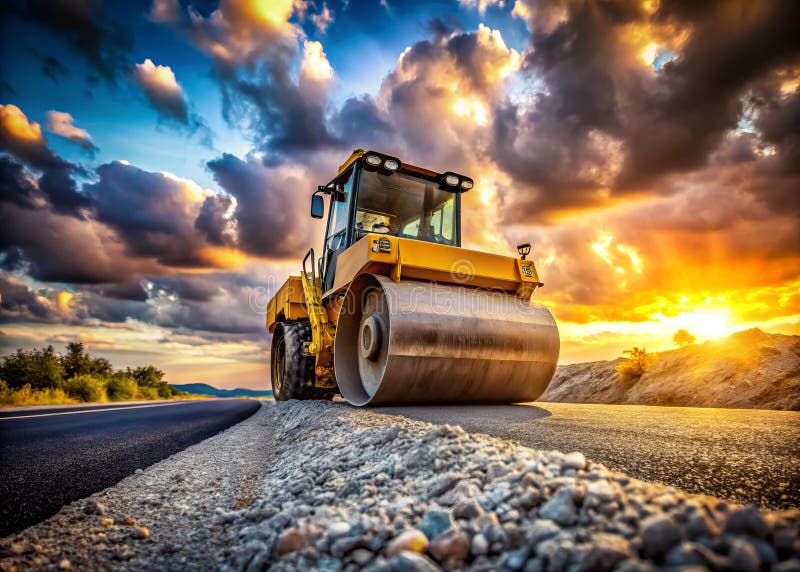 Powerful Road Aggregate Compaction Roller Essential Heavy Equipment for ...