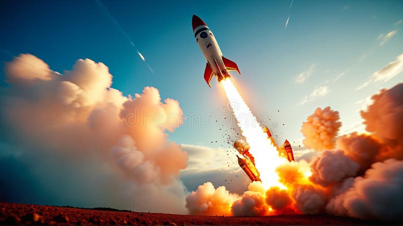 Powerful Rocket Launch: Igniting the Sky with Advanced Aerospace ...