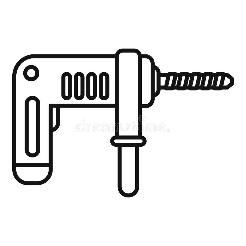 Powerful Rotary Hammer Drill for Construction and Diy Projects Stock ...