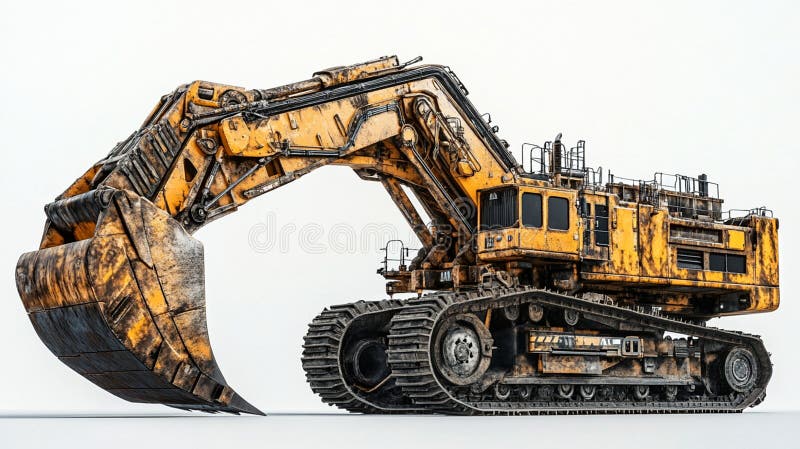 Powerful Rusty Excavator Heavy Duty Machine Industrial Digger ...