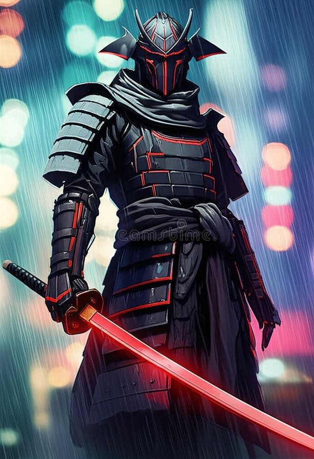 Samurai Warrior stock illustration. Illustration of arts - 380394070