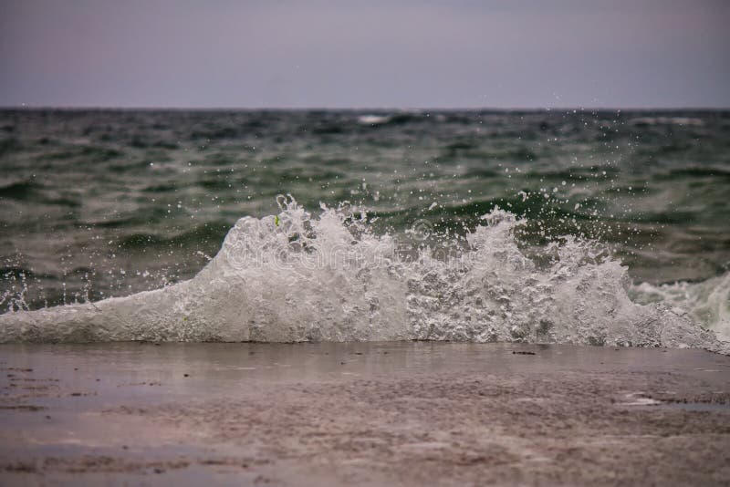 Powerful sea splash wave stock photo. Image of flow, splash - 78748276