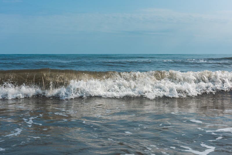 Powerful Sea Waves Breaking, Natural Background Stock Image - Image of ...