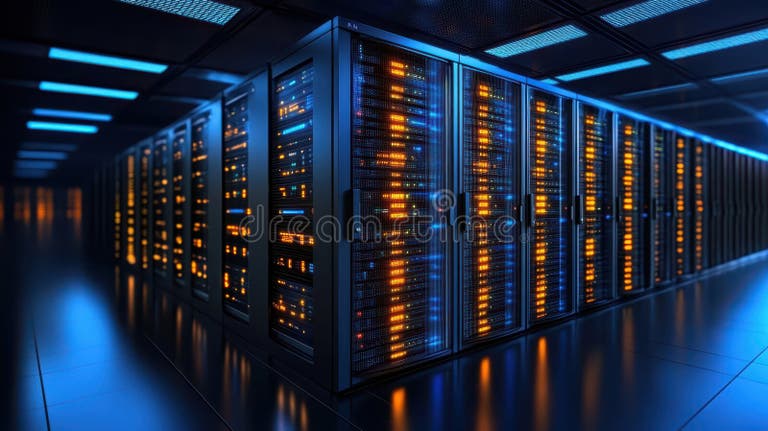 Powerful Server Room Infrastructure, Connectivity, Storage, and Cloud ...