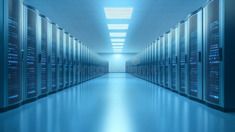 Powerful Server Unit Illuminates Modern Data Center Hub of Technology ...