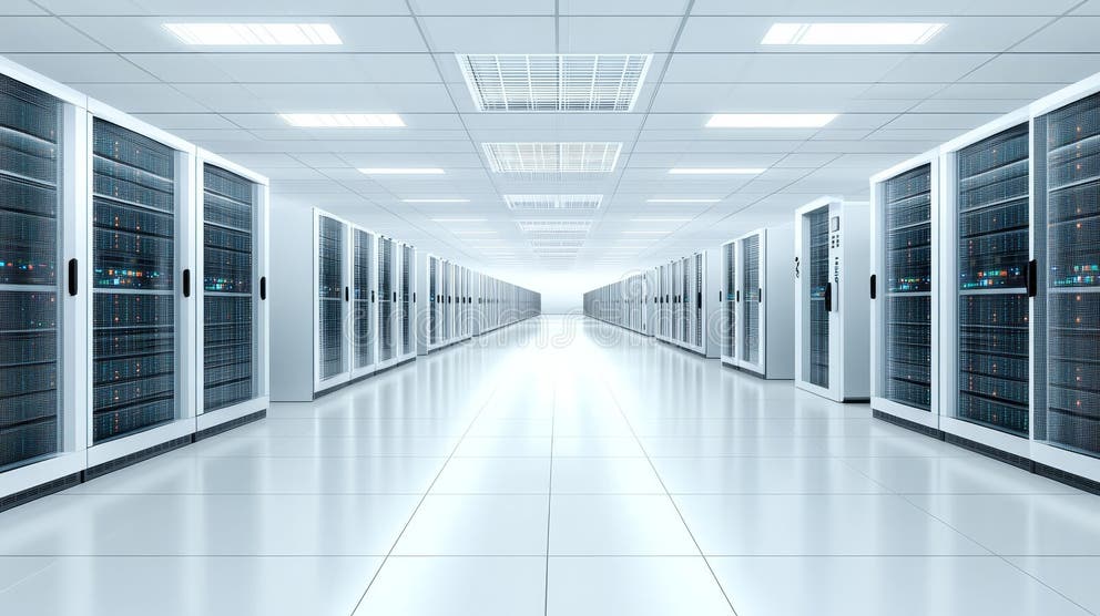 Powerful Servers in Data Center the Engine of Modern Technology Servers ...