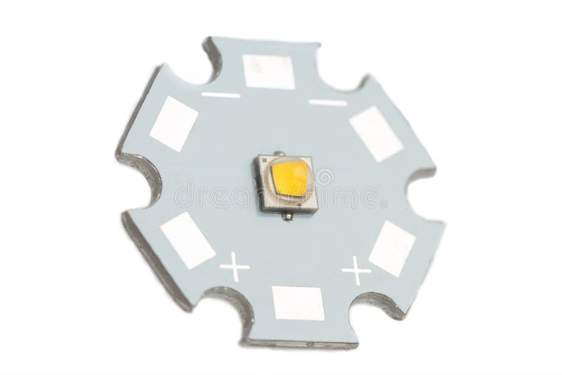 Powerful Smd LED on Aluminum Star Circuit Stock Image - Image of ...