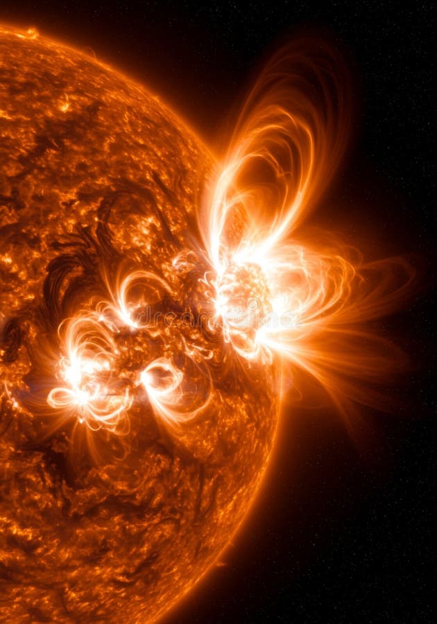 Powerful Solar Flare Eruption Stock Illustrations – 199 Powerful Solar Flare Eruption Stock ...